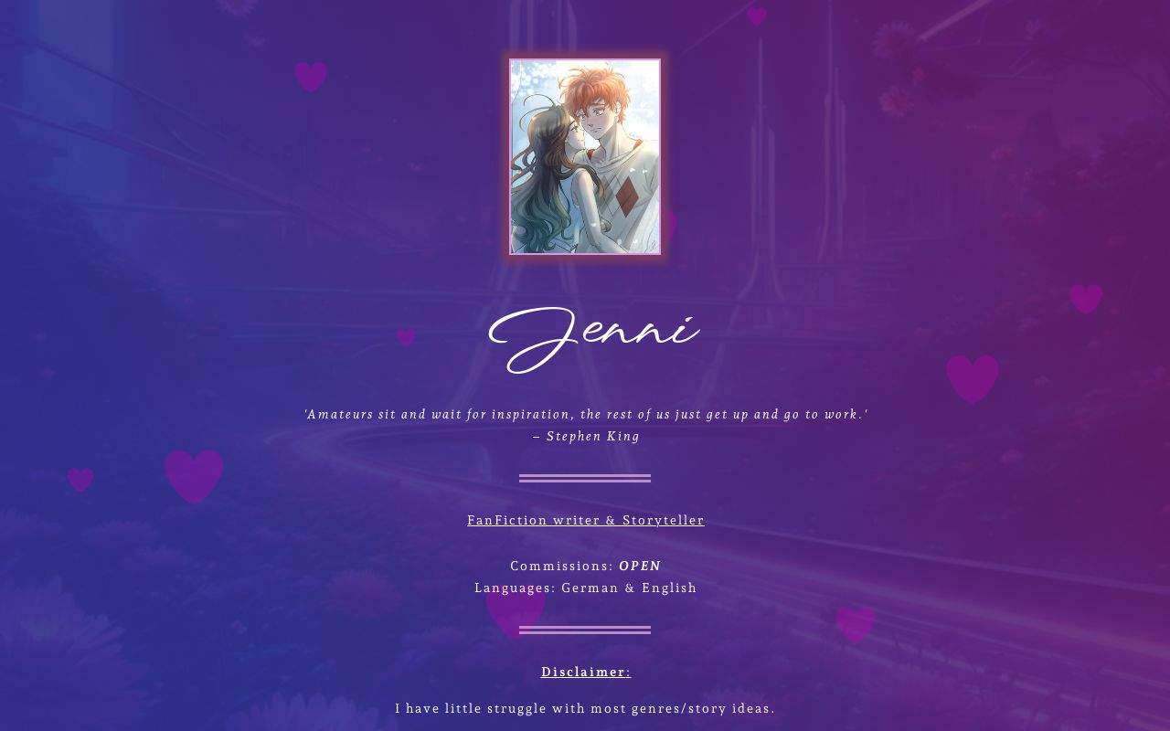 Jenni's Writing Commissions